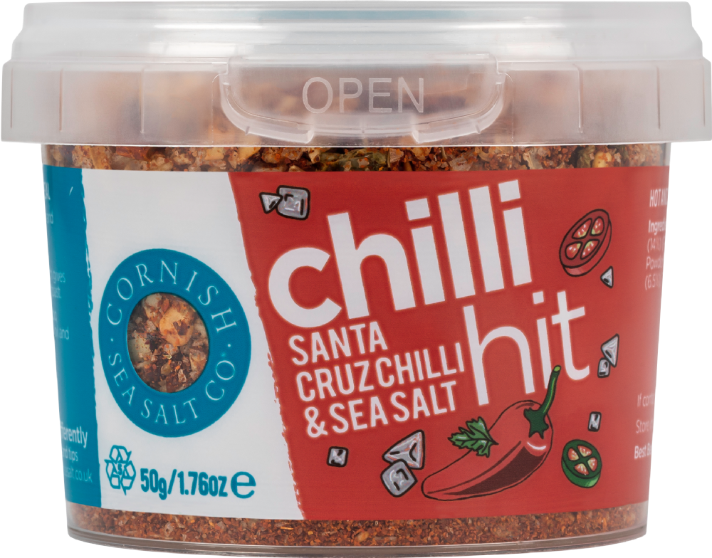 CORNISH SEA SALT CO. Chilli Hit - Santa Cruz Chilli & Sea Salt 50g ...